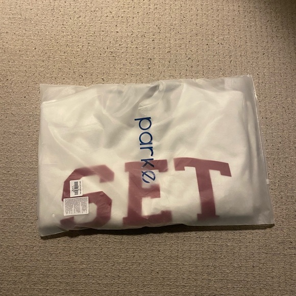 Parke | Tops | Set X Parke Reversible Varsity Mockneck Sweatshirt ...